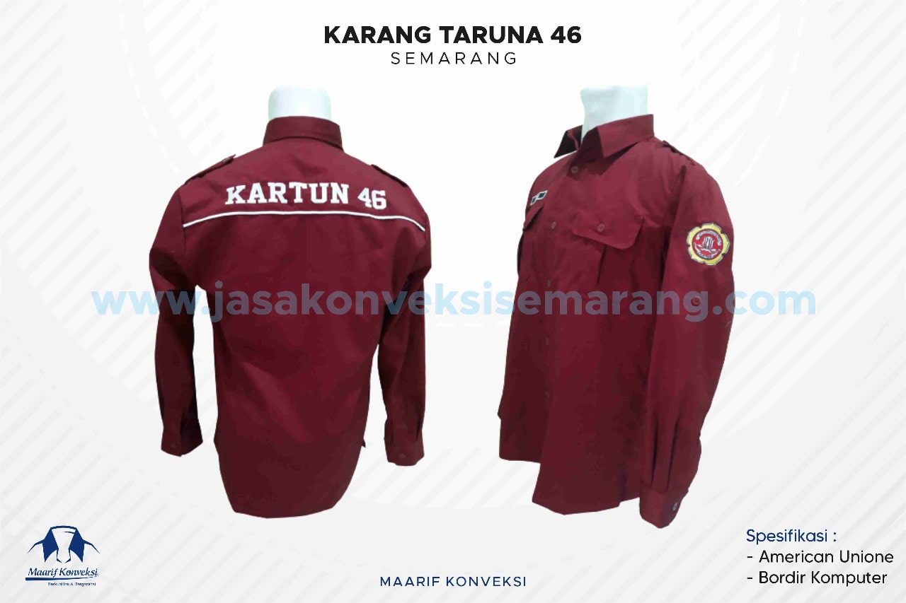 Konveksi Kemeja Karang Taruna 46 -Konveksi Semarang (085740523591)